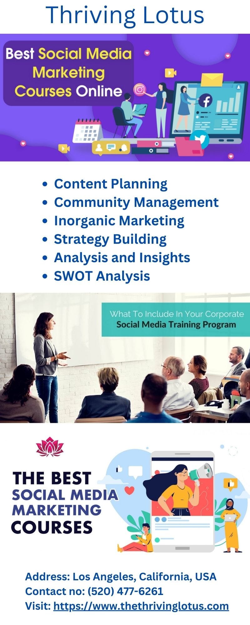 Social Media Marketing Classes in Los Angeles - Thrivinglotus - Medium