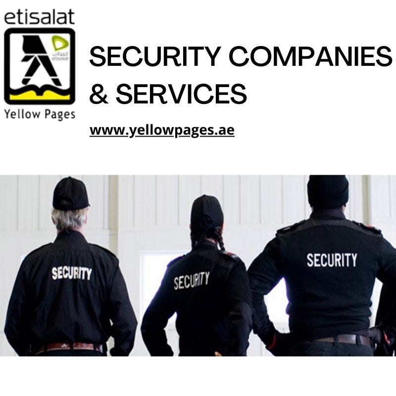 List of Security Companies & Services in UAE - rao aisa - Medium