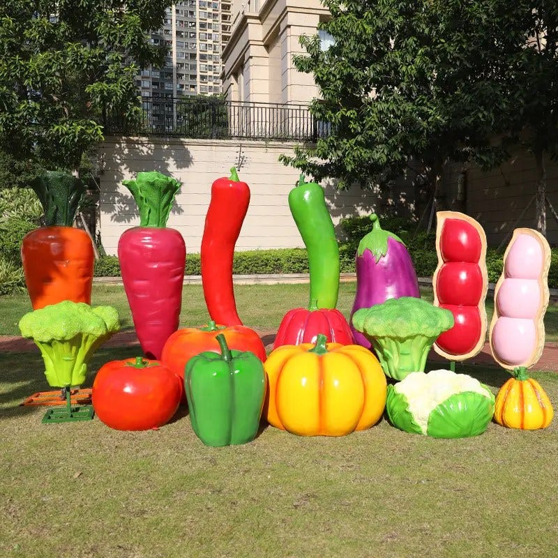 Sculpting Nature: The Artistry and Appeal of Fiberglass Vegetable ...
