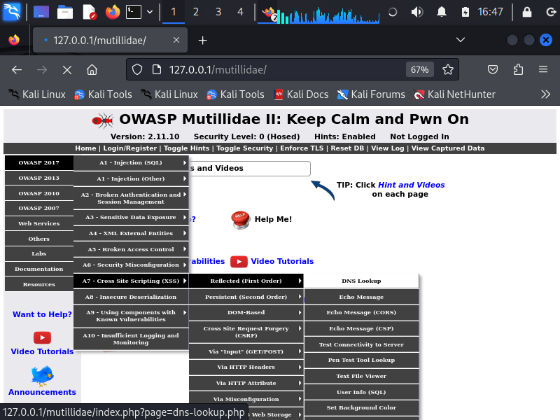 Using Mutillidae To Perform Xss Scripting And Sql Injection — By 9049