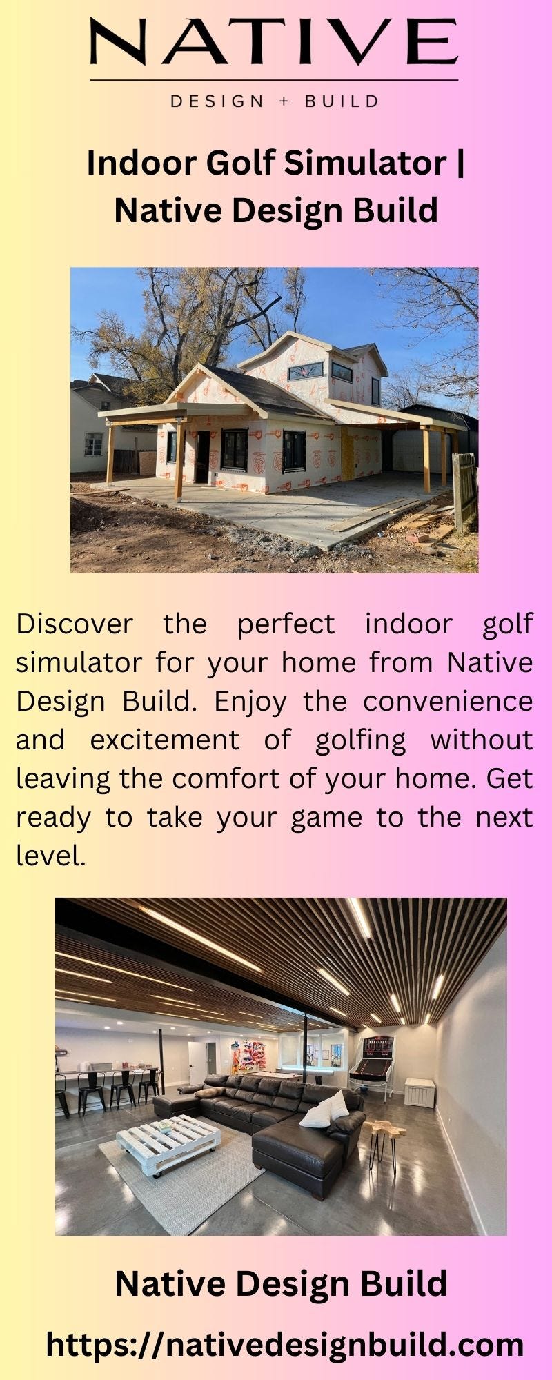 Indoor Golf Simulator | Native Design Build - nativedesignbuild - Medium