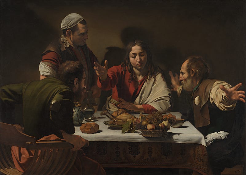 Caravaggio’s Supper at Emmaus (1601) | by Neil McArdle | Apr, 2025 | Medium