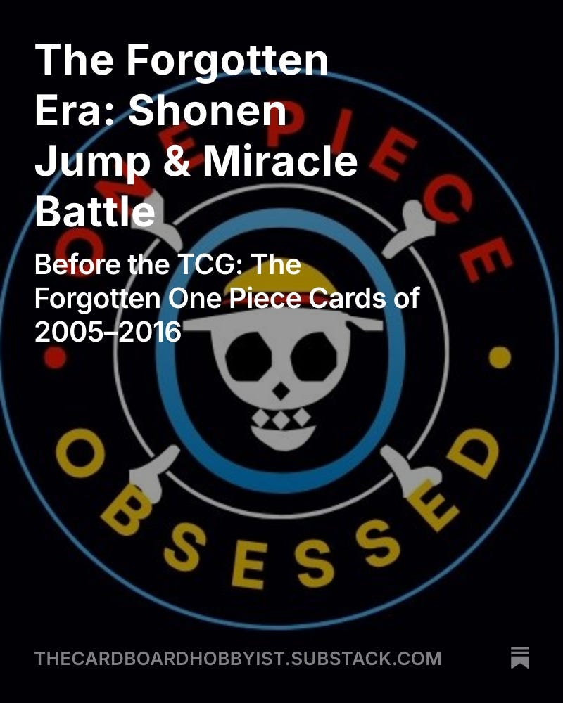 The Forgotten Era: Shonen Jump & Miracle Battle | by Written by Quinn ...