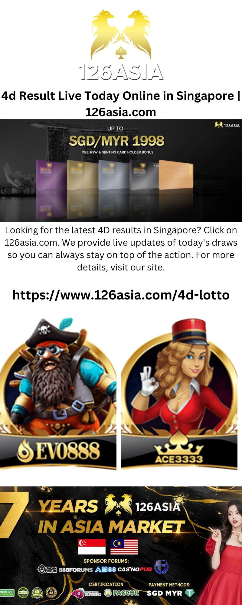 4d Result Live Today Online in Singapore | 126asia.com - 126 Asia - Medium