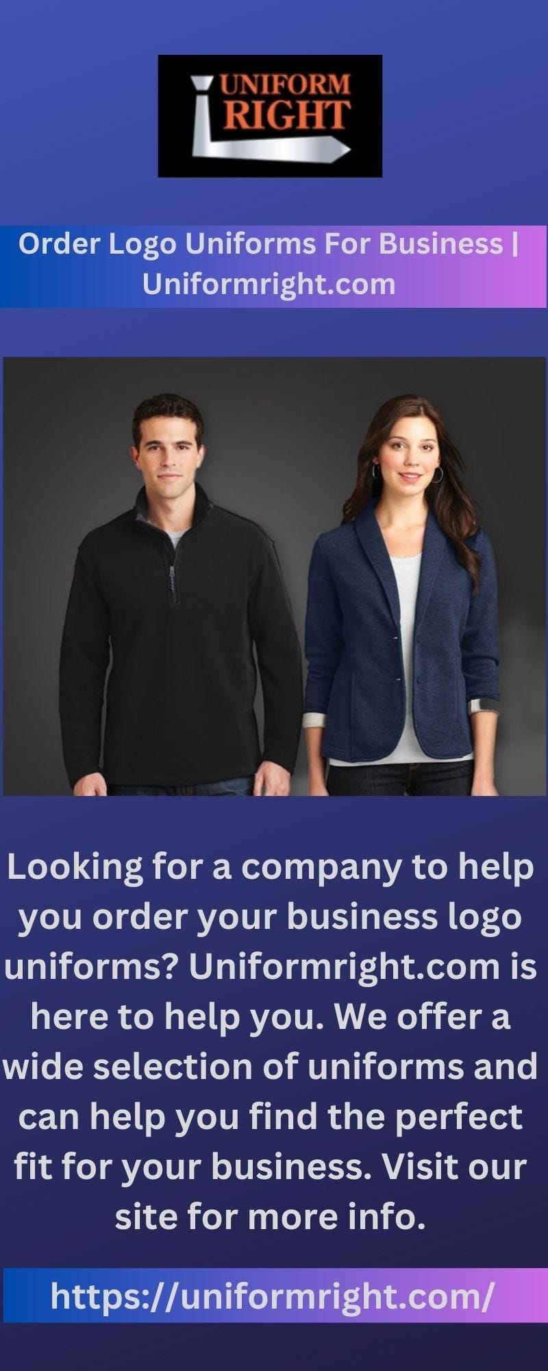 Order Logo Uniforms For Business | Uniformright.com - Uniformrightcom ...