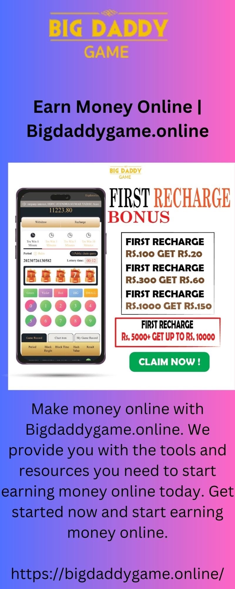 Earn Money Online | Bigdaddygame.online - Bigdaddy Game - Medium