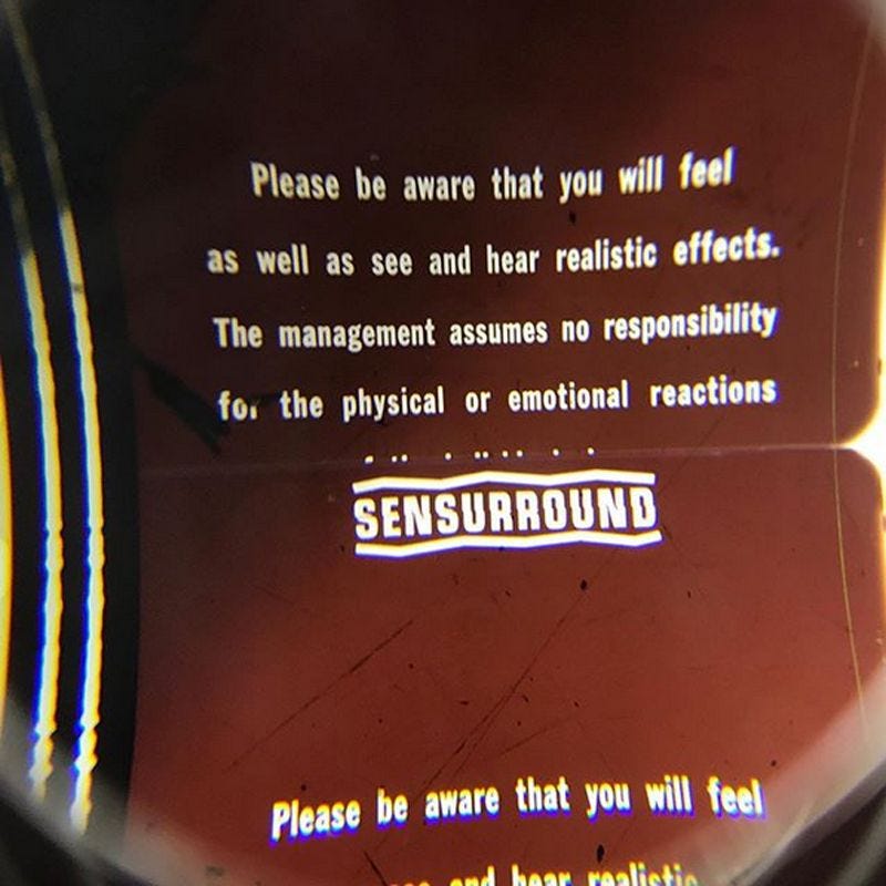 The Sensurround Audio Legacy- Can You Feel It? | by Catherine Mouttet ...
