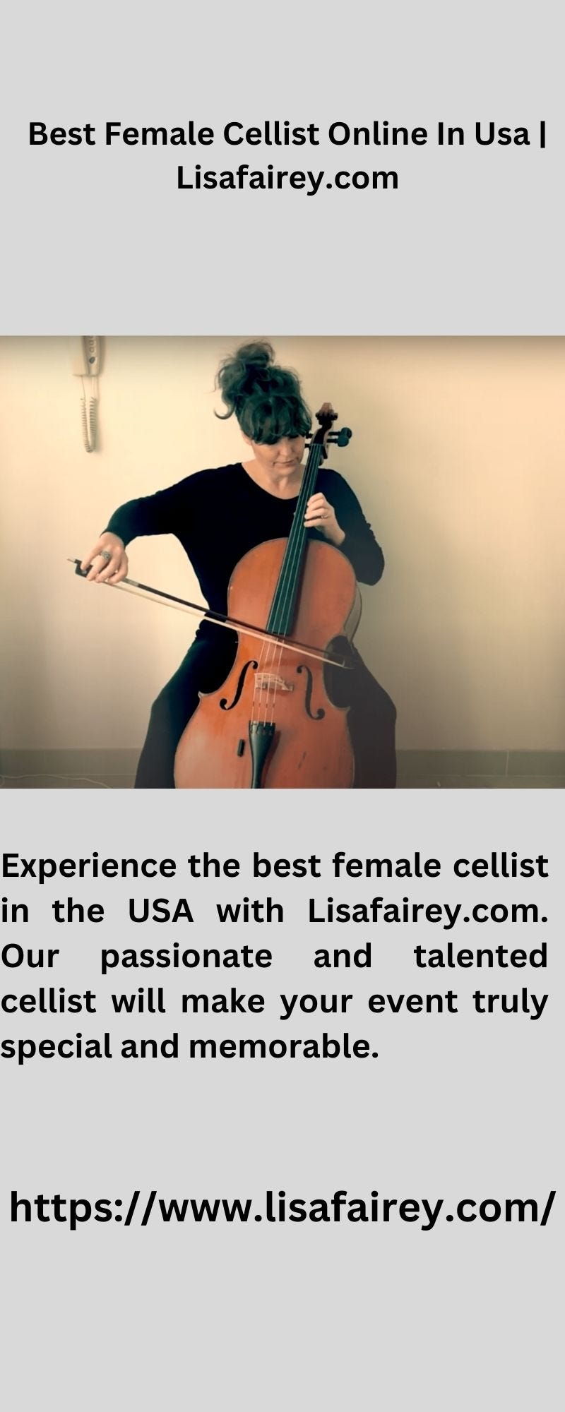 Best Female Cellist Online In Usa | Lisafairey.com - Lisafairey - Medium