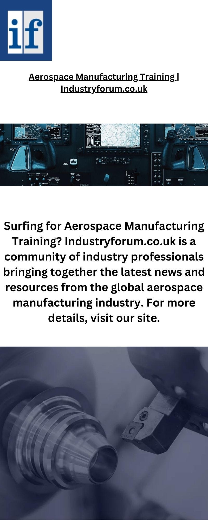 Aerospace Manufacturing Training | Industryforum.co.uk - Forumindustry ...