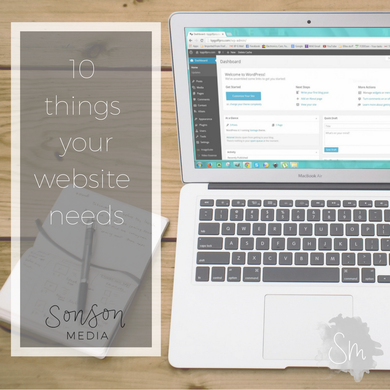 The top 10 things your website must have | by Sonson Media | Medium