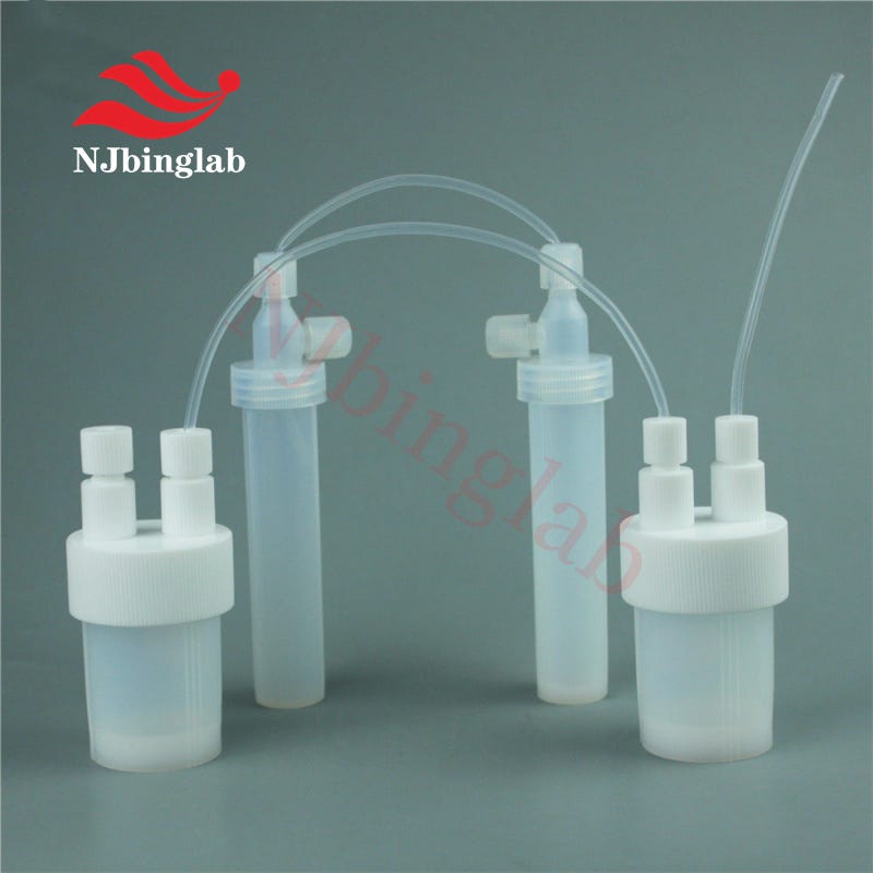 PFA reaction bottles with transfer closure - Claire Wang - Medium