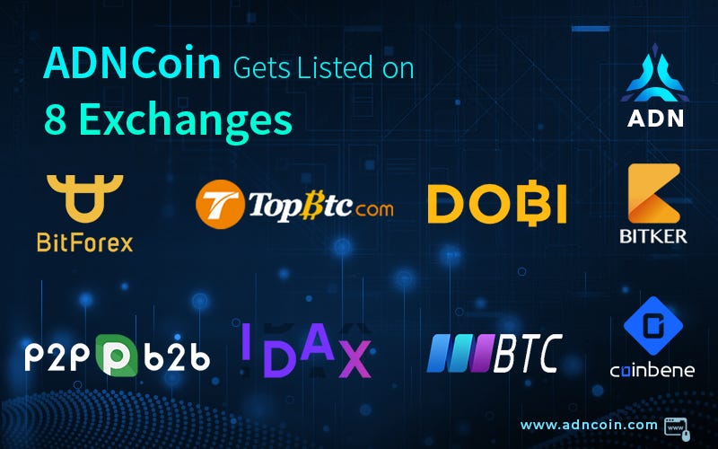 ADN Coin Gets Listed on 8 Exchanges, With More Coming in the Future ...