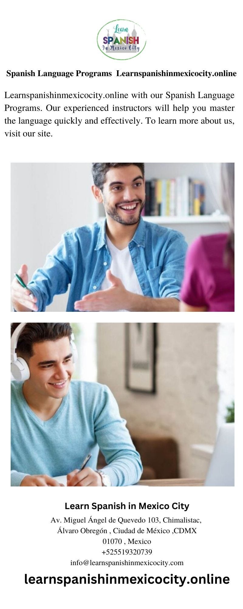 Spanish Language Programs | Learnspanishinmexicocity.online ...