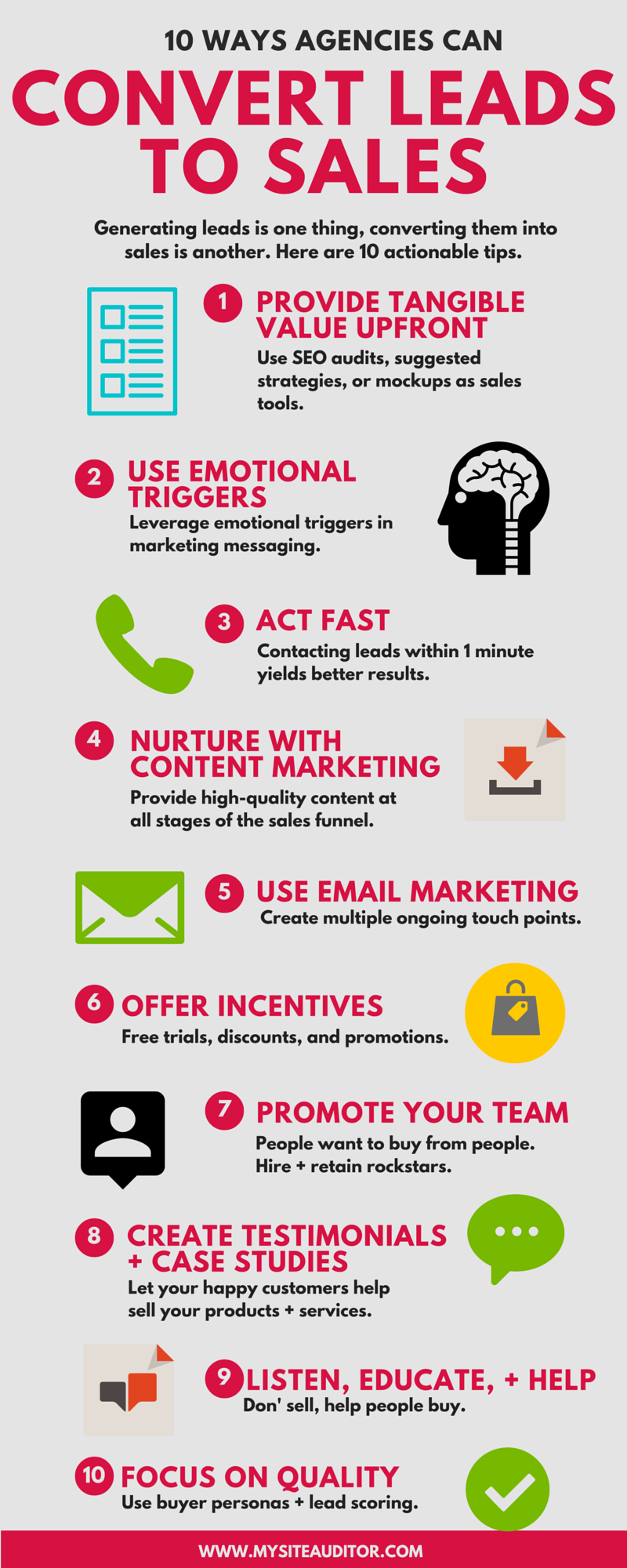 10 Actionable Ways Agencies Can Convert Leads into Sales | by Jessica @MySiteAuditor | Medium