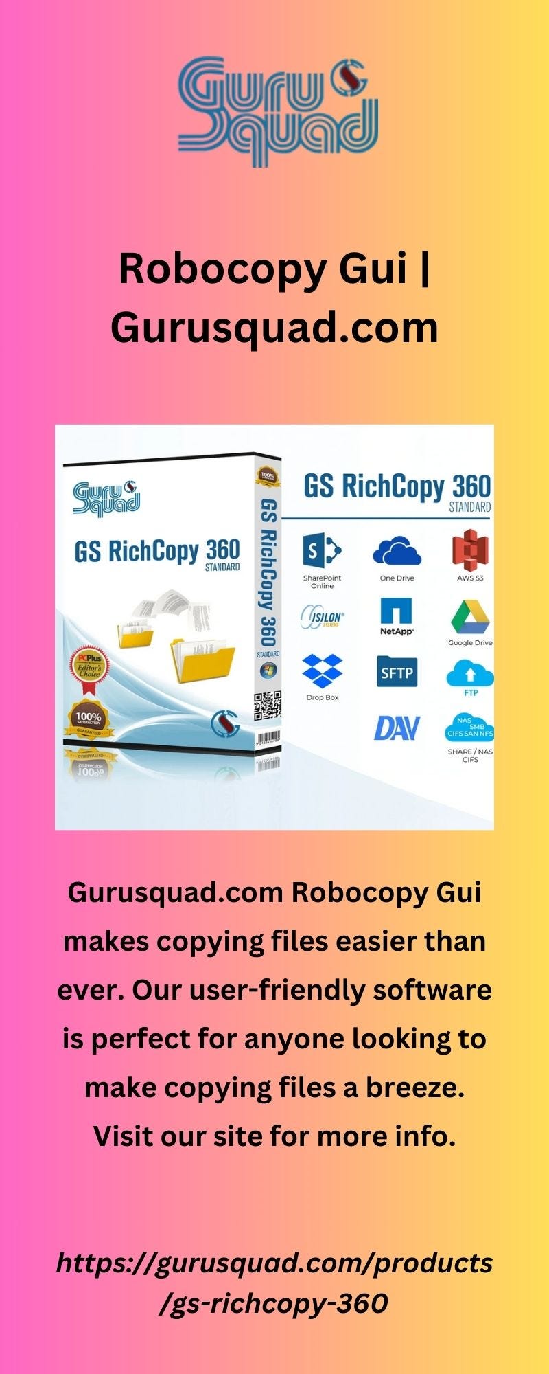 Robocopy Gui | Gurusquad.com - guru squad - Medium