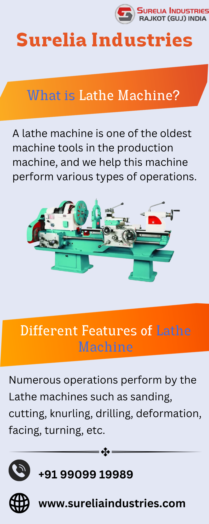 Get new infographics on Lathe machines from Surelia Industries ...