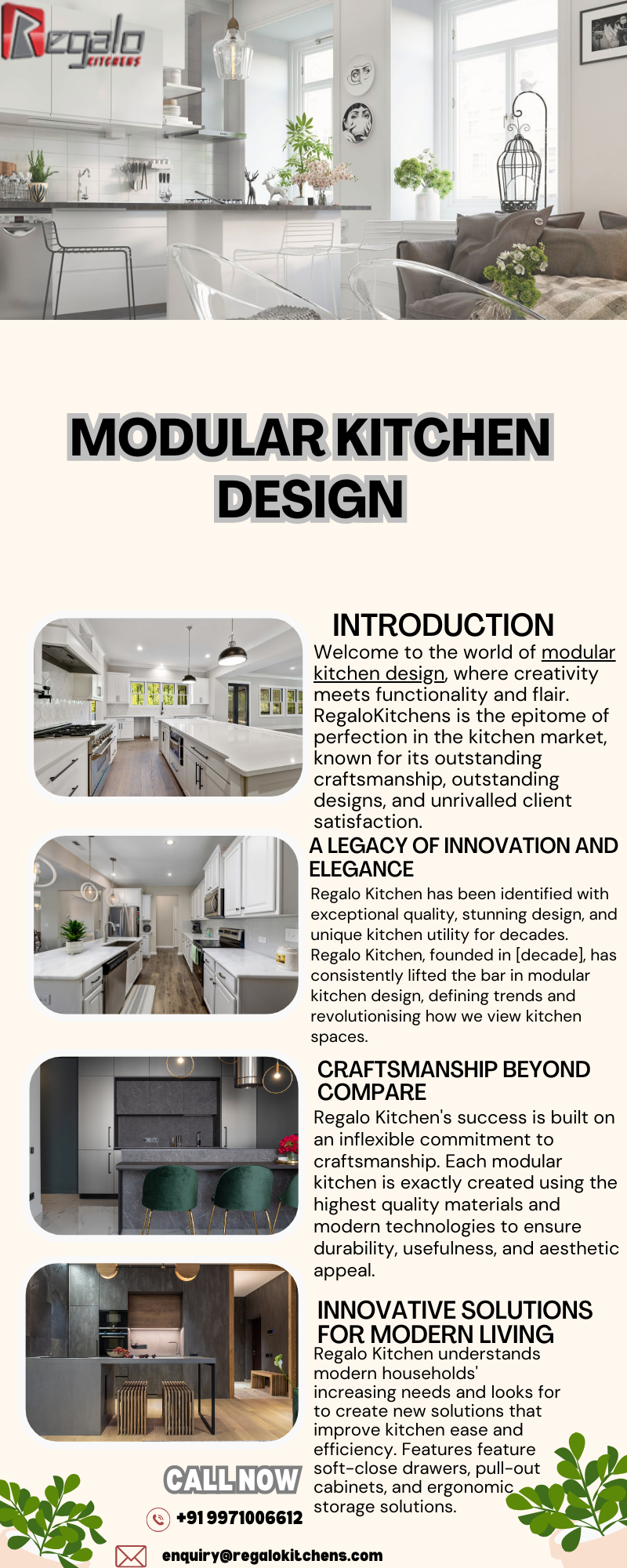 MODULAR KITCHEN DESIGN | Regalo Kitchens - Itnseo - Medium
