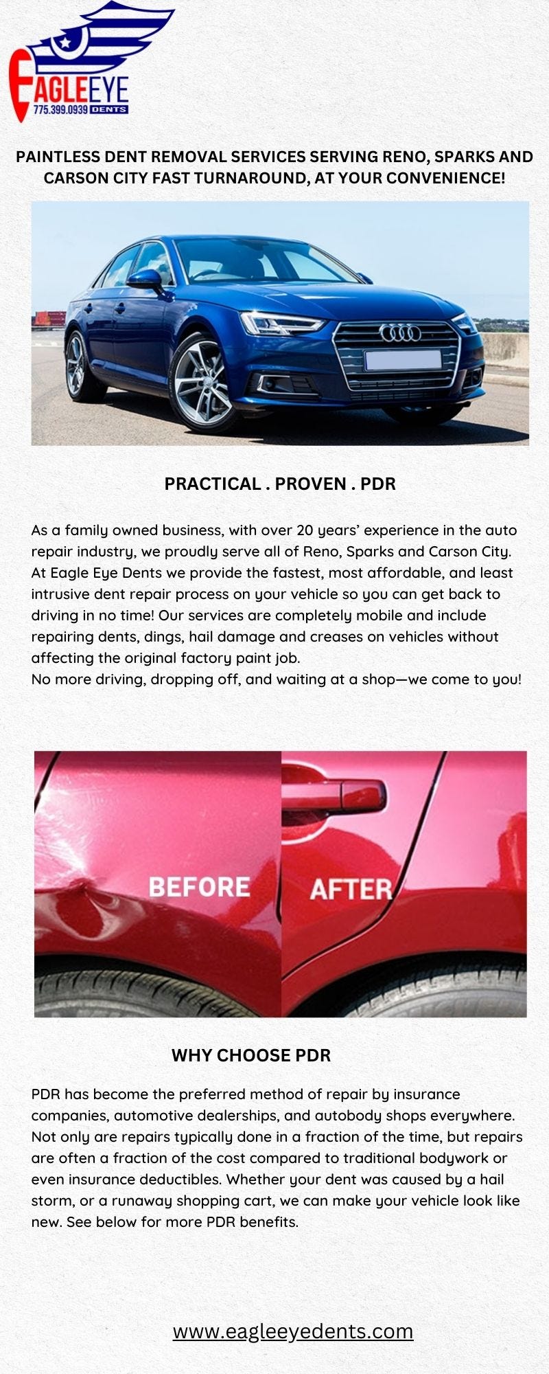 Eagle Eye Dents — Dent Doctor Reno - Sparks PDR - Medium
