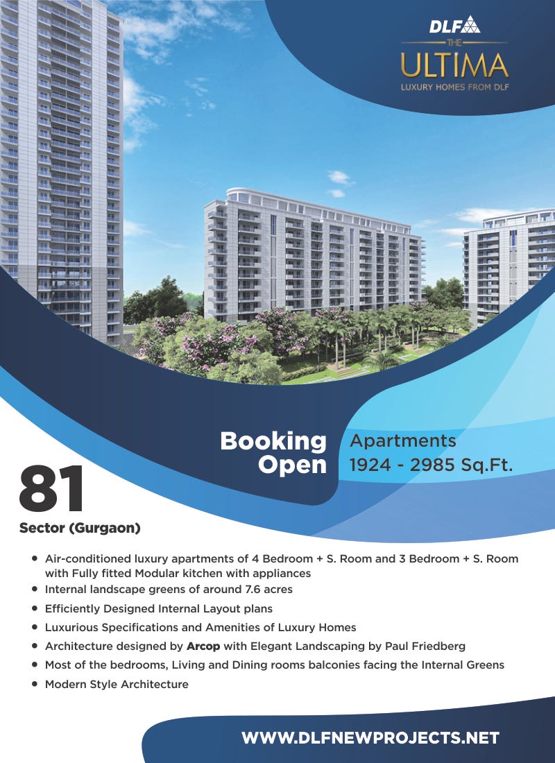 DLF Ultima — An Address For World-Class Lifestyle | by anamika jain | Medium