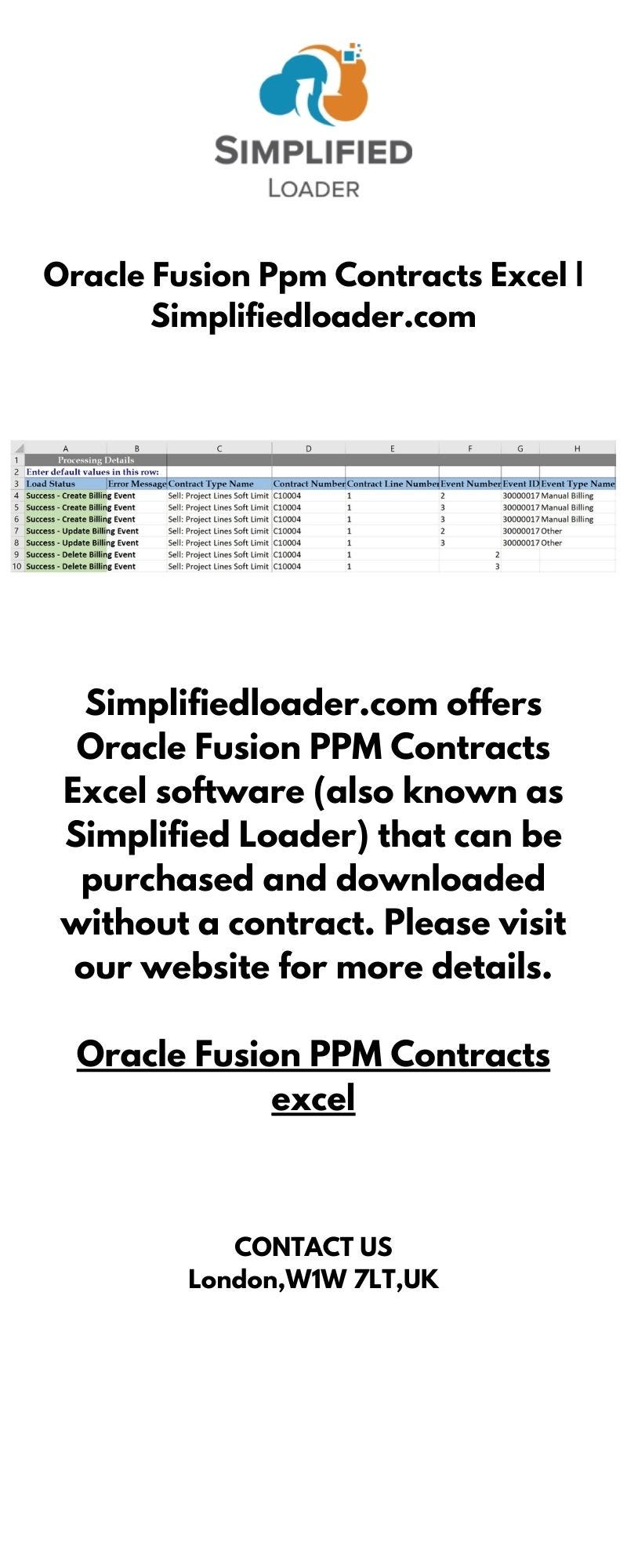Oracle Fusion PPM Contracts excelOracle Fusion Ppm Contracts Excel | Simplifiedloader.com ...