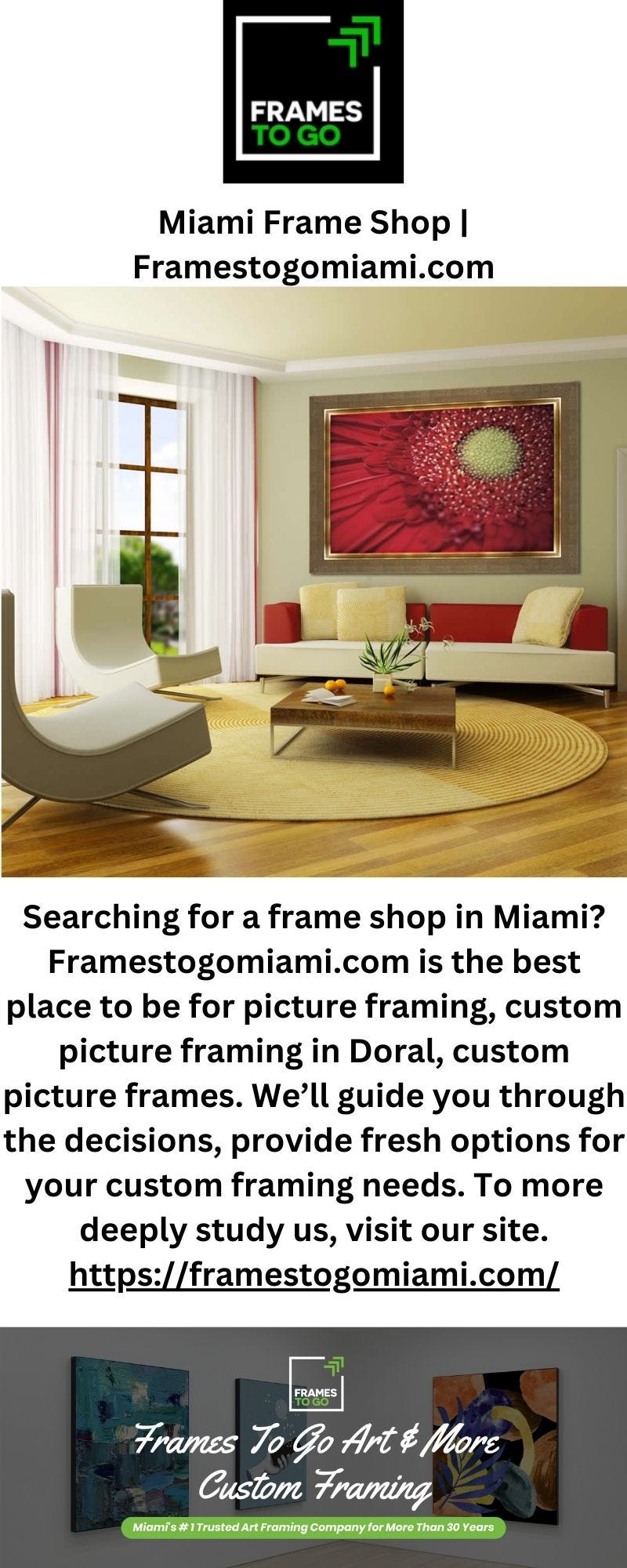 Miami Frame Shop | Framestogomiami.com - Zanegreen - Medium