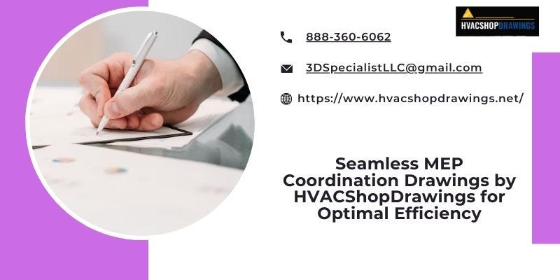 Seamless MEP Coordination Drawings by HVACShopDrawings for Optimal ...