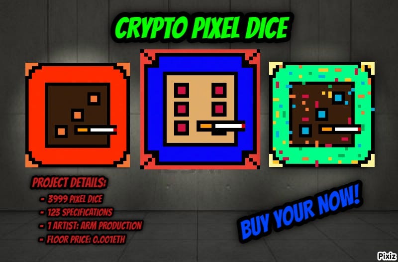 CRYPTO PIXEL PROJECT! - CRYPTO PIXEL DICE PROJECT(P2E GAME) - Medium