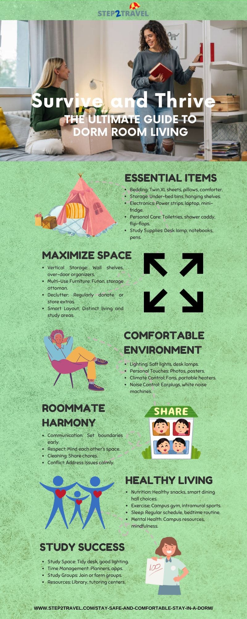 Survive and Thrive: The Ultimate Guide to Dorm Room Living | by ...