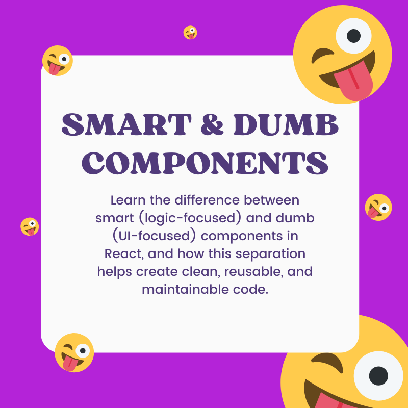 Smart and Dumb Components in React with Examples | by UtilsHub | Medium