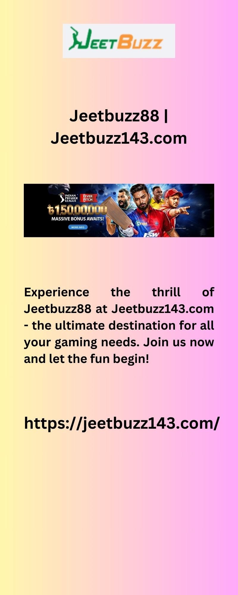 Jeetbuzz88 | Jeetbuzz143.com - Jeetbuzz - Medium