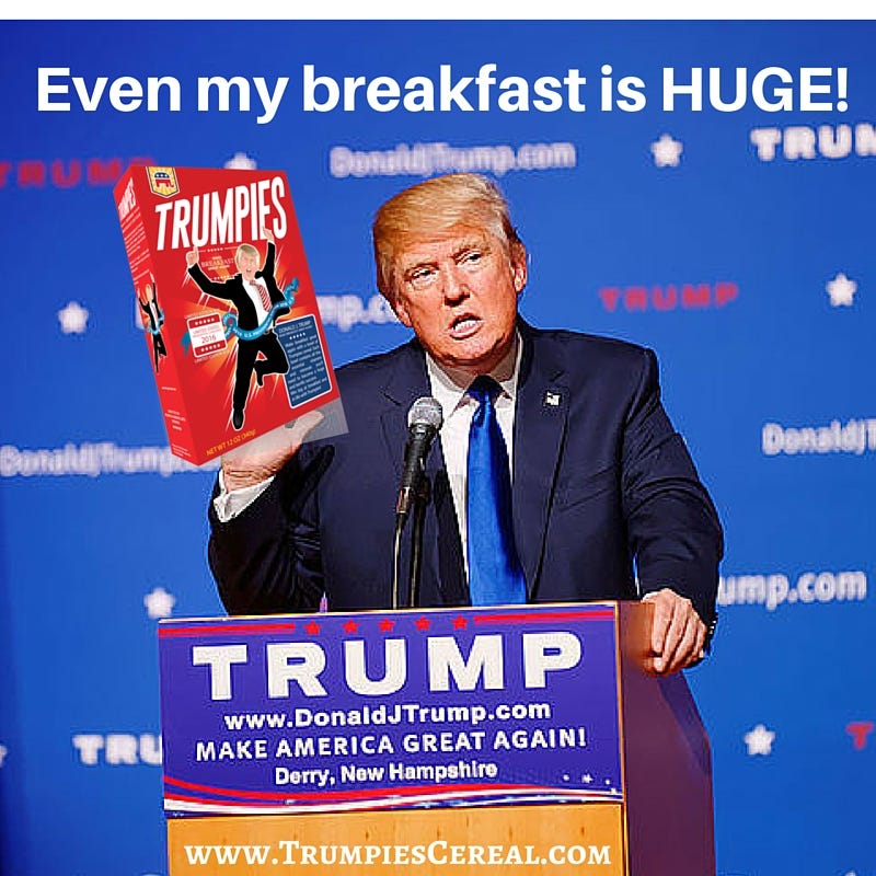 Donald Trump cereal — Trumpies Cereal | by arhurwillados | Medium