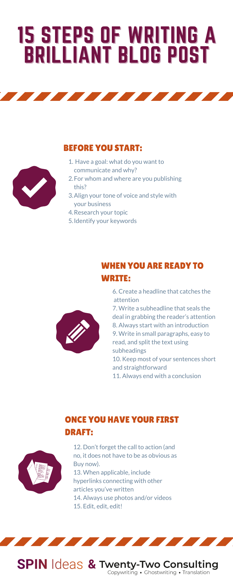 The 15 steps of writing a brilliant blog post | by Veronica Guguian ...