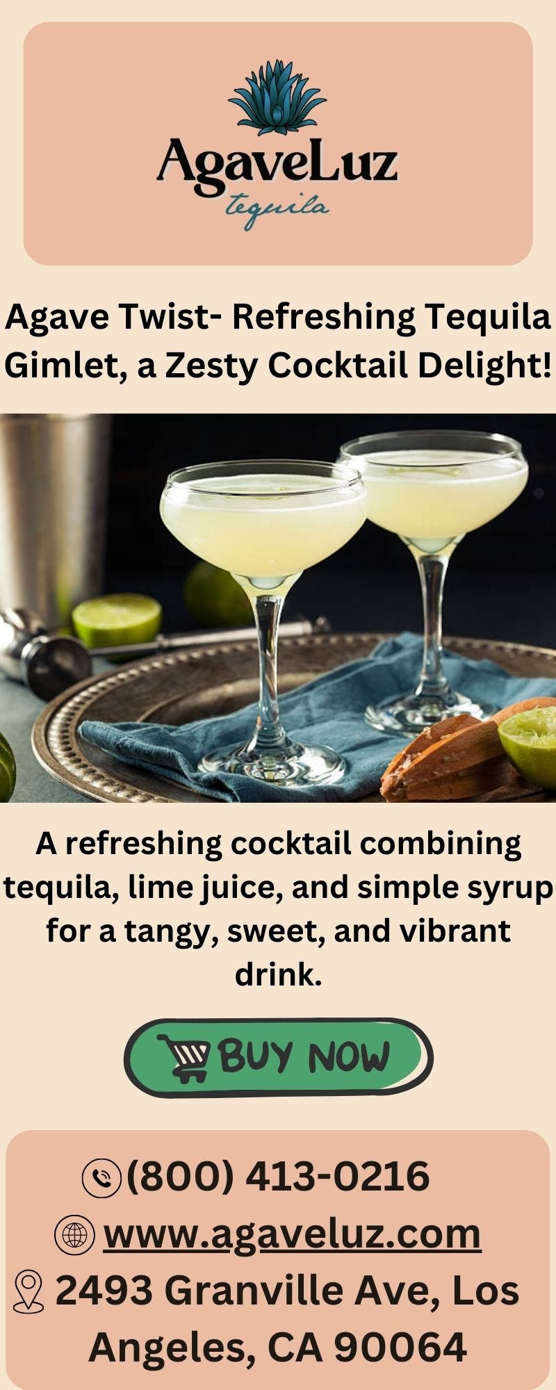 AgaveLuz Tequila — Redefining Excellence With Every Tequila Gimlet Sip ...