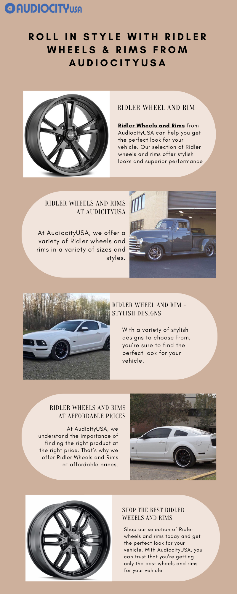 Roll in Style with Ridler Wheels & Rims from AudiocityUSA ...