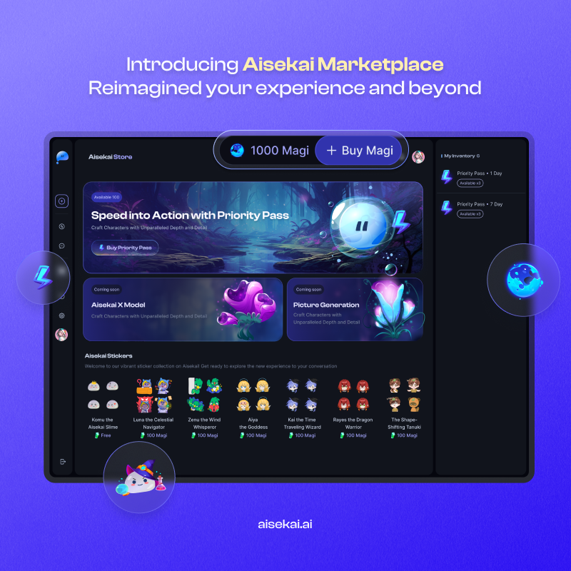 [UPDATE] Aisekai Update Beta v.0.12 : Marketplace, Stickers, Premium ...