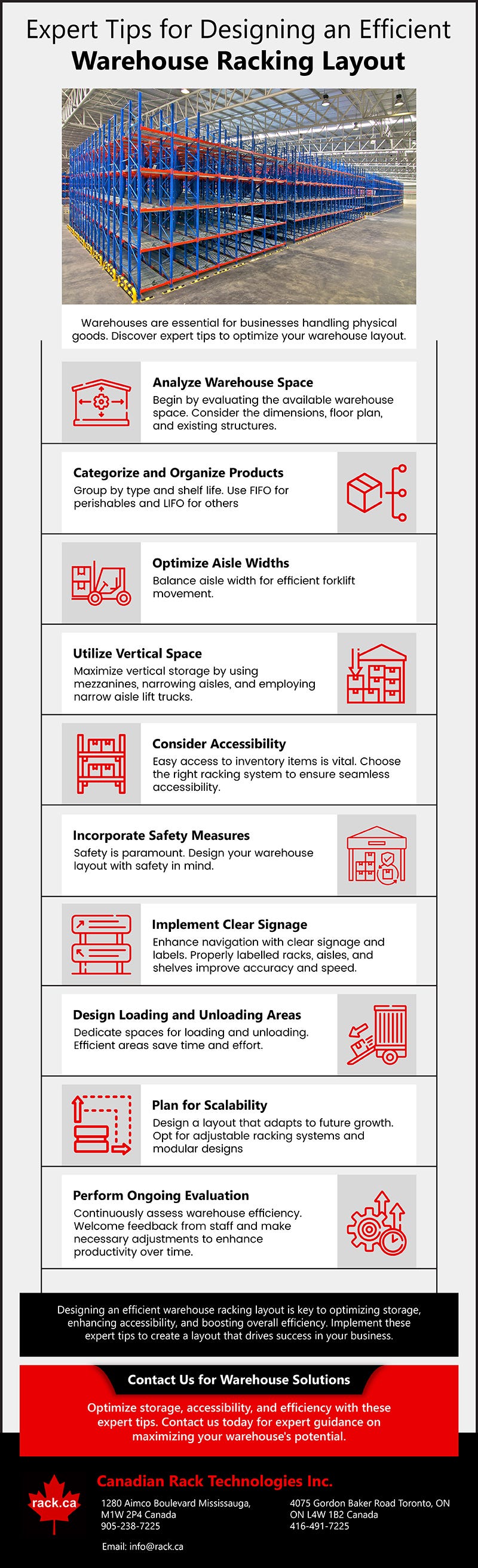 10 Expert Tips for Designing an Efficient Warehouse Racking Layout - Canadian Rack Technologies ...