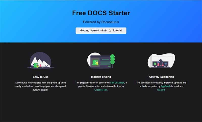 Docusaurus - Soft Design (free product) | Medium