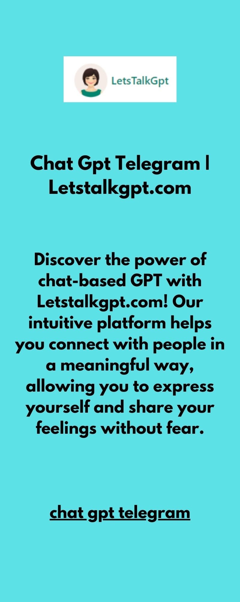 Chat Gpt Telegram | Letstalkgpt.com - Letstalkgpt - Medium
