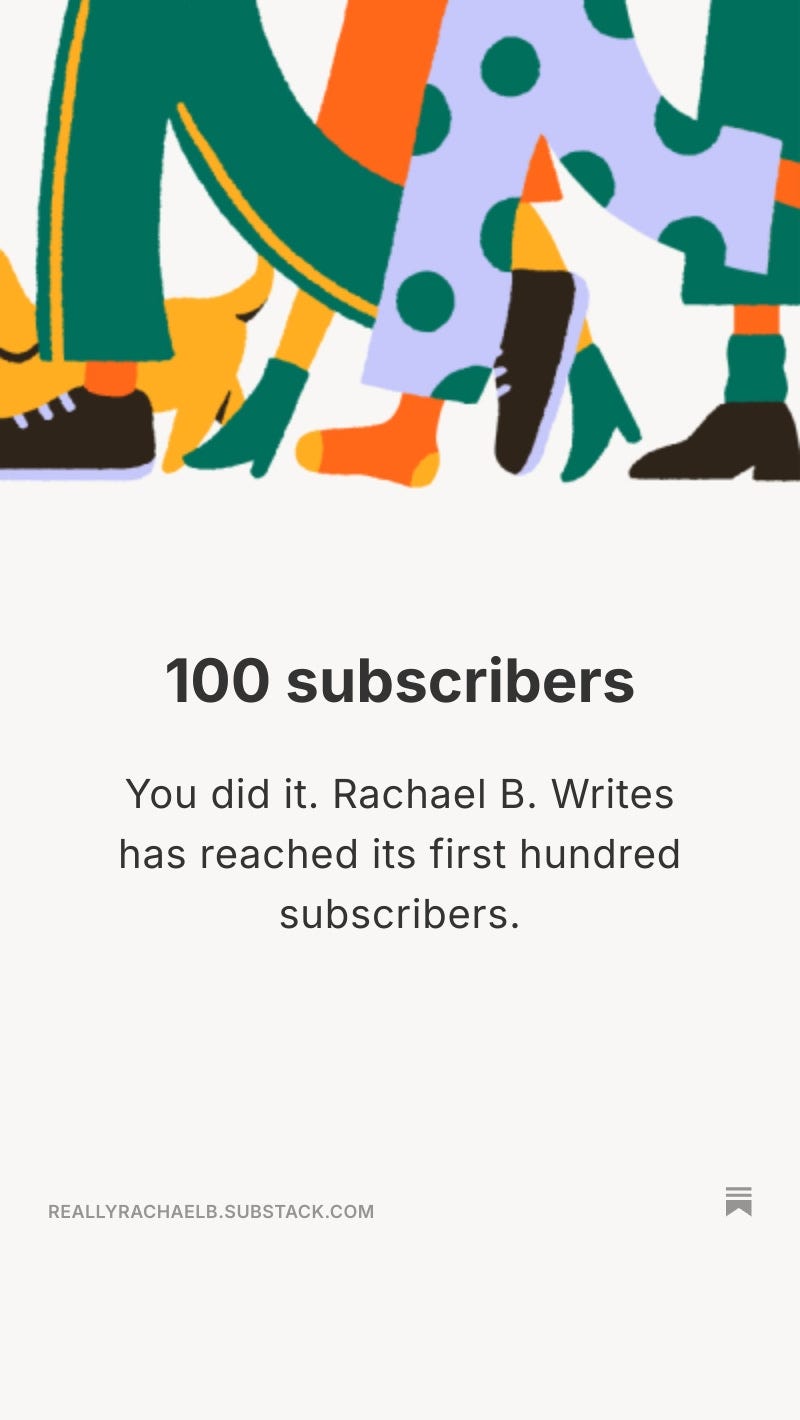 Join me over on Substack!. Hello! | by Rachael B. | Jan, 2025 | Medium