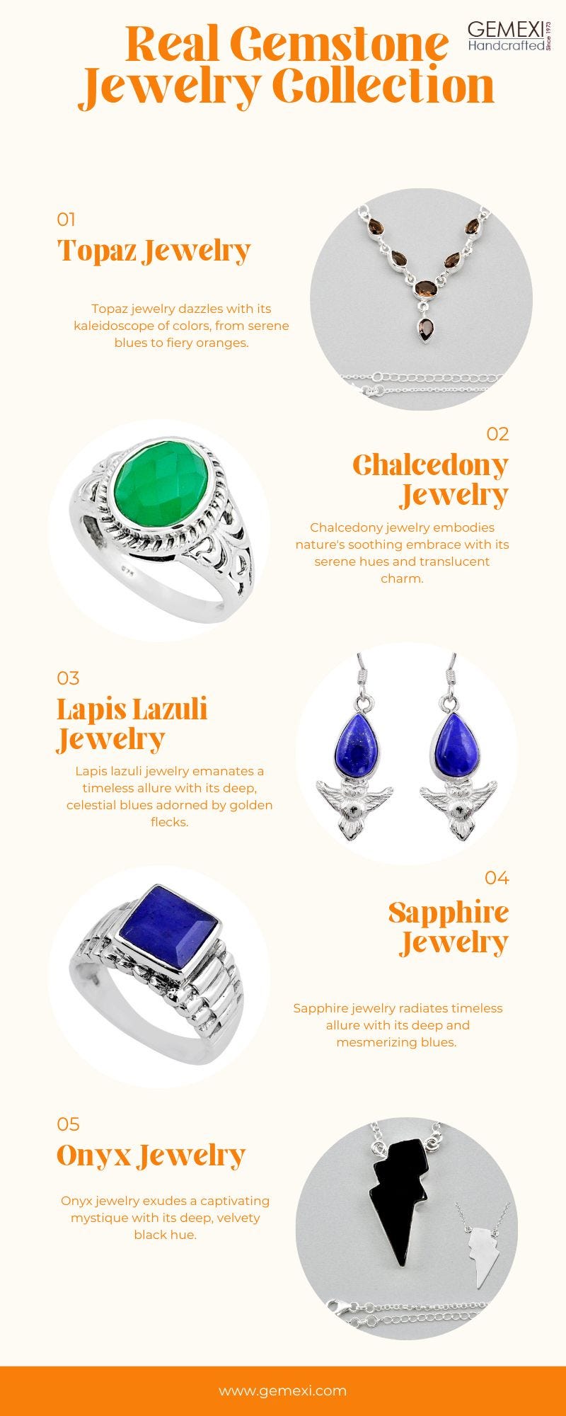 Real Gemstone Jewelry Collection - Heldiya cruz - Medium