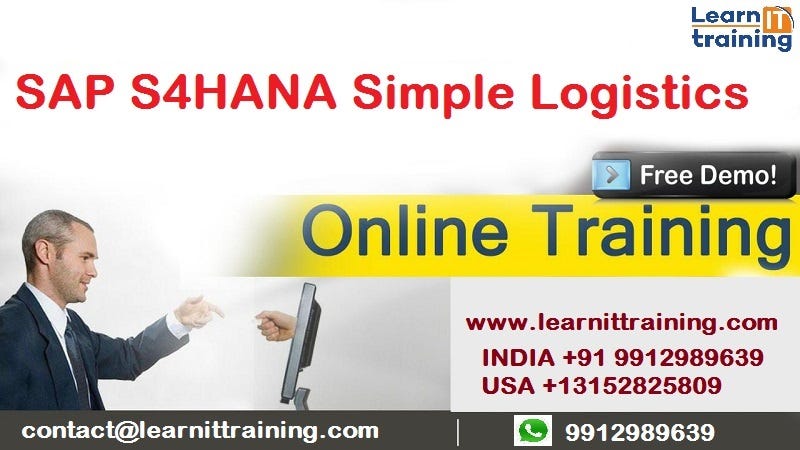 SAP Simple Logistics Training | Online Course by Experts | by ...