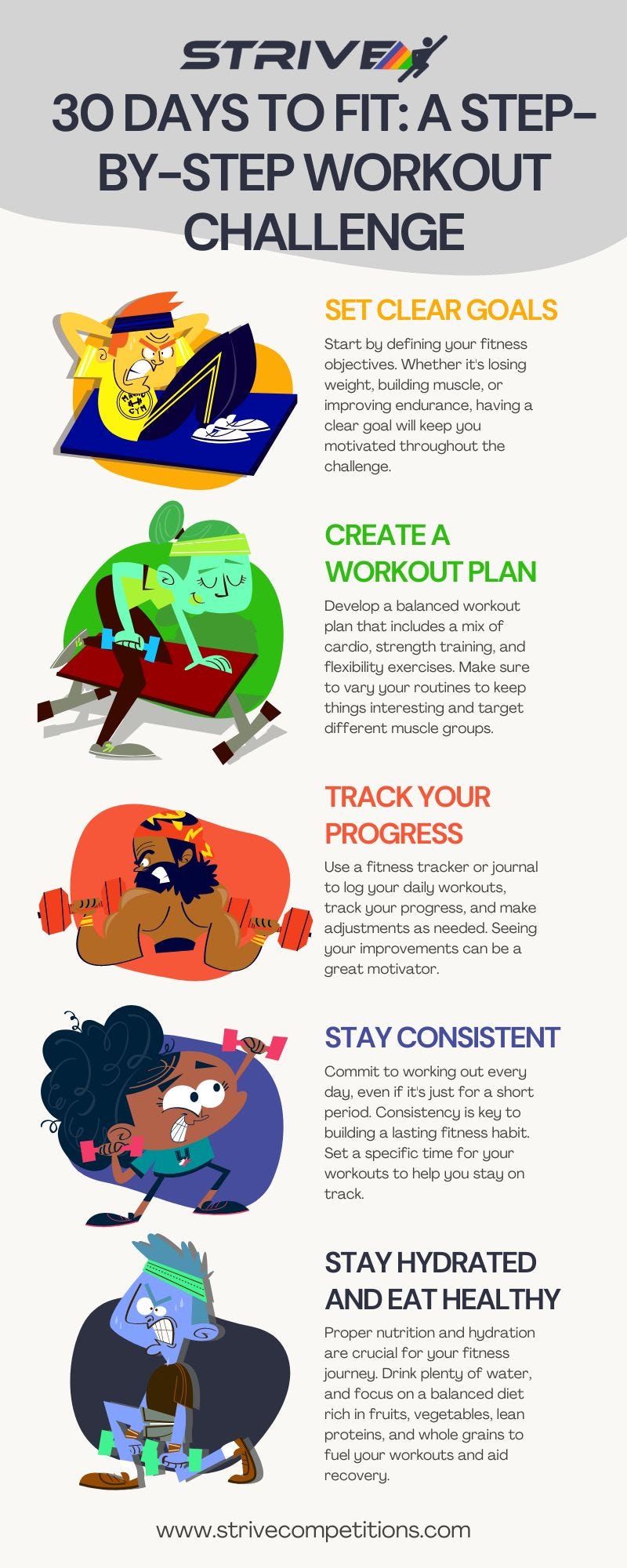 30 Days to Fit: A Step-by-Step Workout Challenge - Fitness Challenge ...