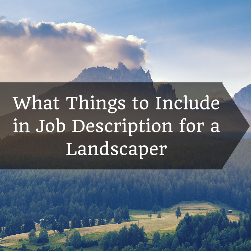 What Things to Include in Job Description for a Landscaper | by Eva Lee ...