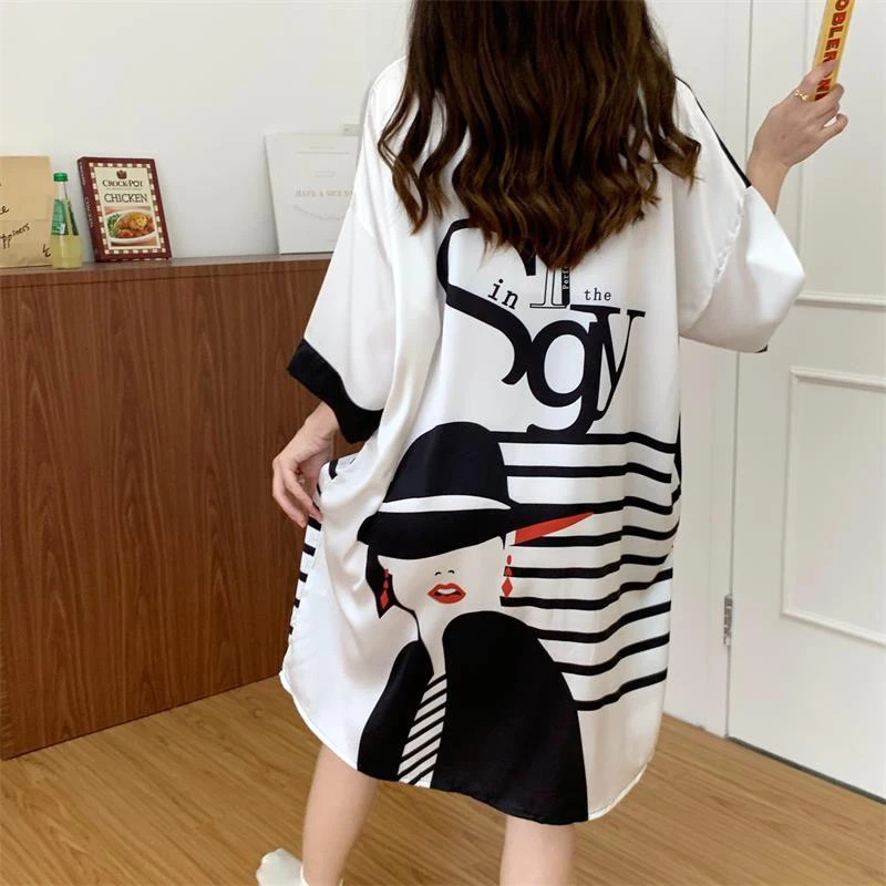 Top On Sale Product Recommendations! Summer Loose Casual Printing Sleep ...