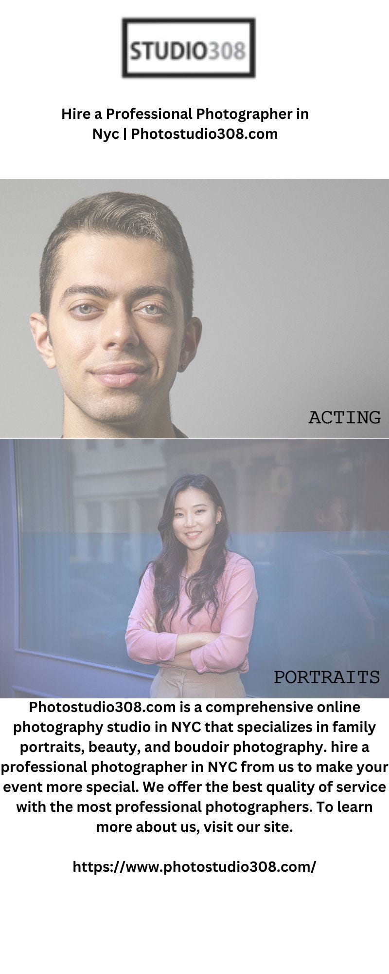 Hire a Professional Photographer in Nyc | Photostudio308.com ...