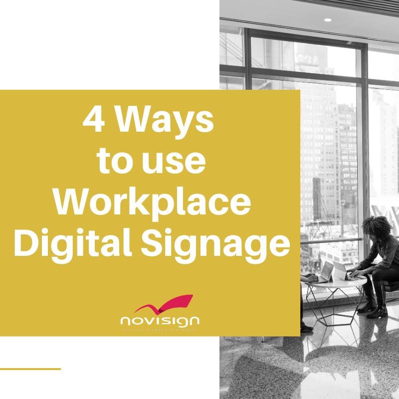 4 Critical Ways to Design Workplace Digital Signage | by Eva T ...