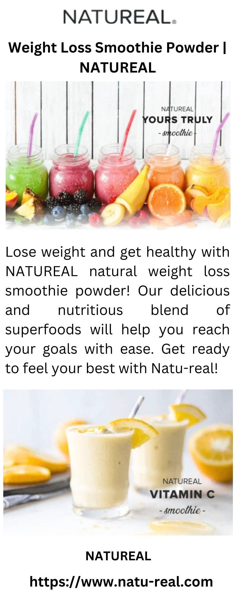 Weight Loss Smoothie Powder | NATUREAL - natu real - Medium