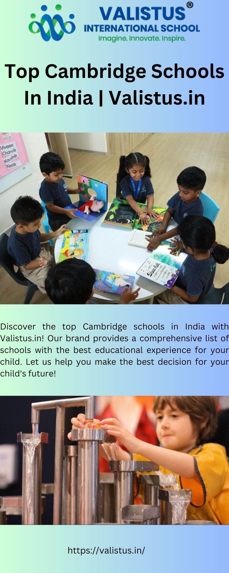 Top Cambridge Schools In India | Valistus.in - Valistus International School - Medium