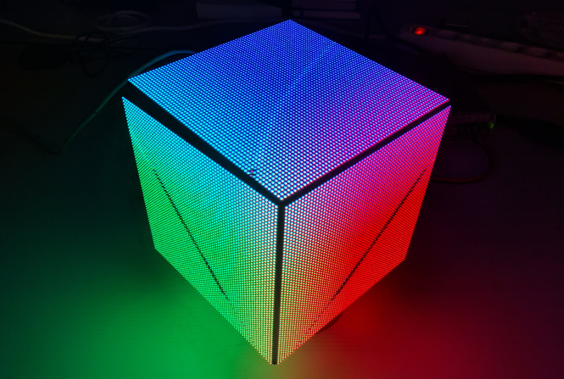Wrapping OpenGL Shader Animations All Around an LED Cube | by Cameron Coward | Medium