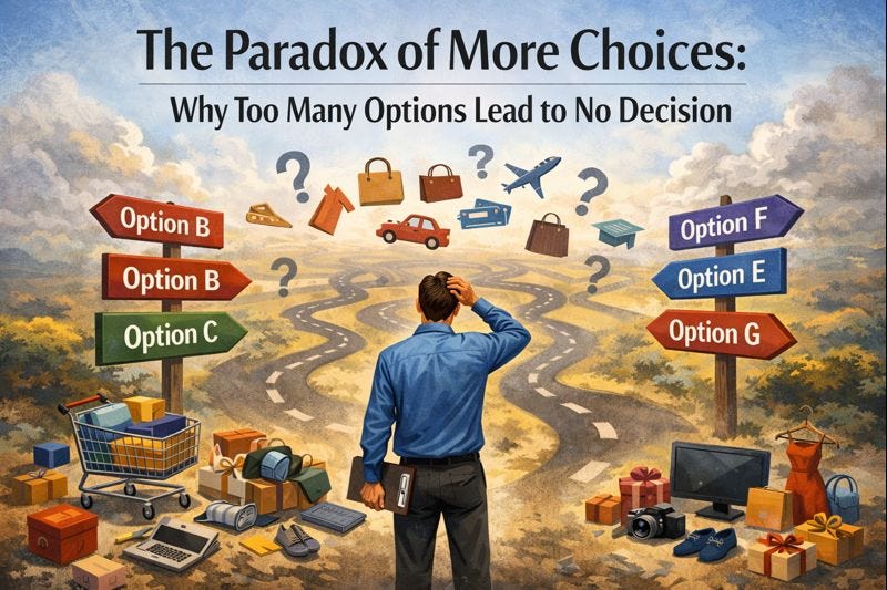The Paradox of More Choices: Why Too Many Options Lead to No Decision ...